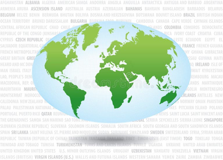 Oval World Map Stock Illustrations – 702 Oval World Map Stock ...