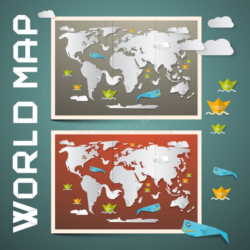 World Maps Set stock vector. Illustration of canada, cartoon - 49578486