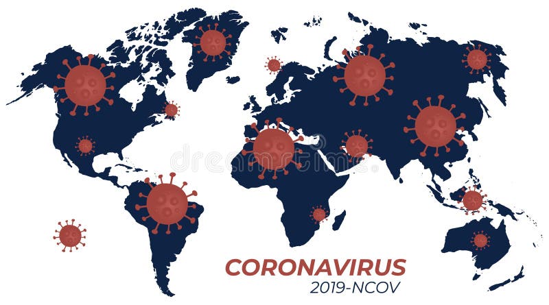 World Maps with Virus Campaign. Vector Illustration Stock Vector ...