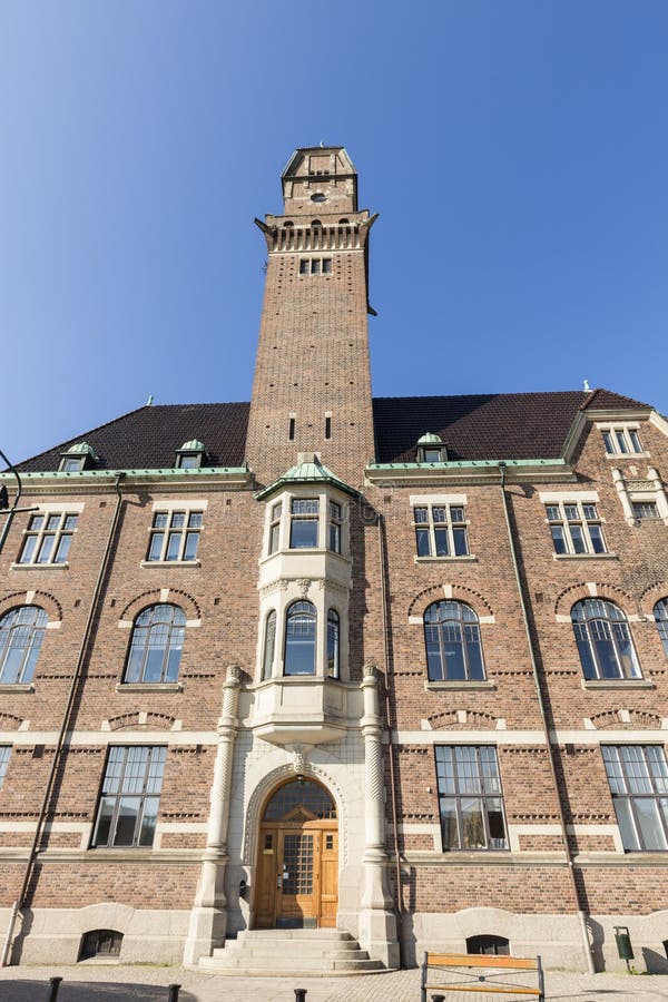 Malmo school building stock photo. Image of landmark - 26464448