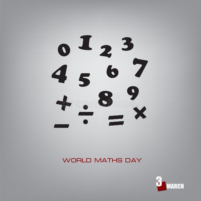 World Maths Day stock vector. Illustration of knowledge - 142565123