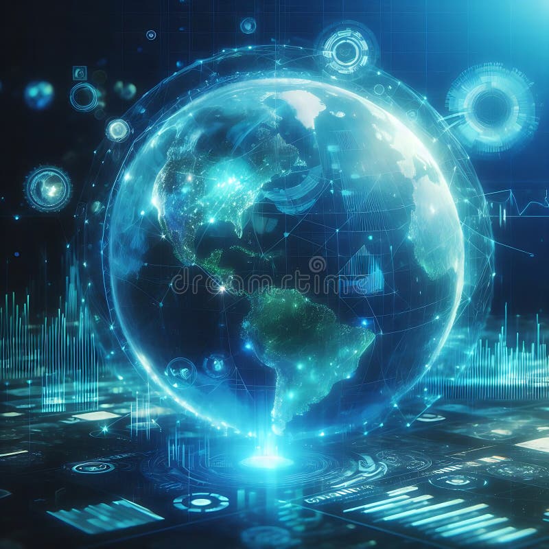 World Media Connection Hologram for World with Future Technology ...