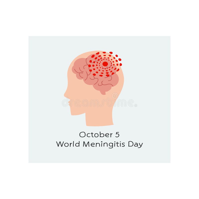World Meningitis Day is Celebrated Every Year on 5 October. Stock ... World Meningitis Day is Celebrated Every Year on 5 October. Stock ...