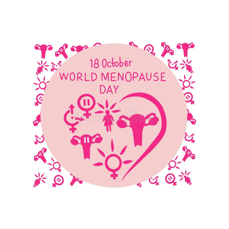 World Menopause Day Design Vector Illustration Stock Vector ...