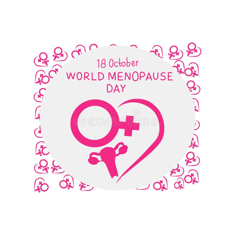 World Menopause Day Design Vector Illustration Stock Vector ...