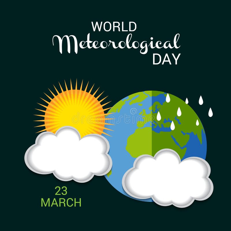 World Meteorological Day. stock illustration. Illustration of drop ...