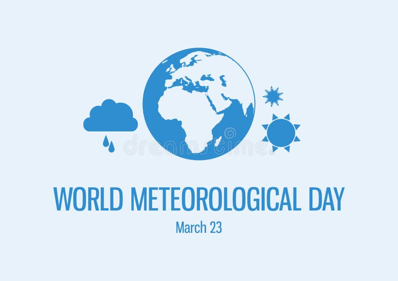 World Meteorological Day Vector Stock Vector - Illustration of ...