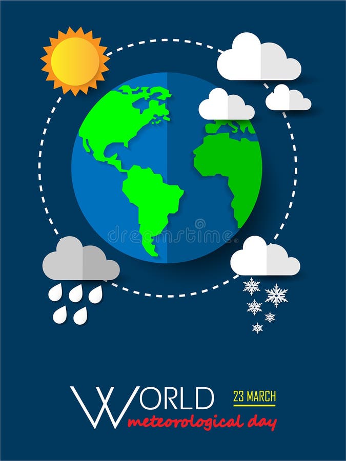 World Meteorological Day Greeting Emblem Stock Vector - Illustration of ...