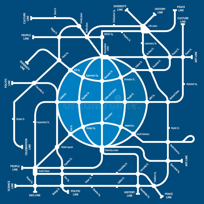 World metro stock vector. Illustration of idea, world - 7042980