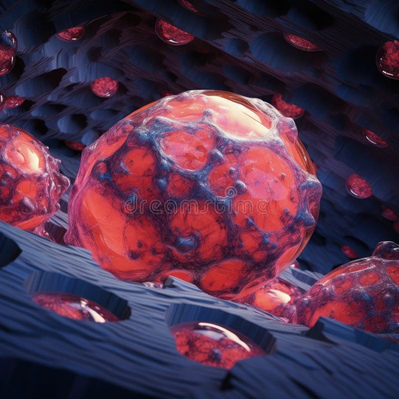 The World of Microorganisms Stock Illustration - Illustration of micro ...