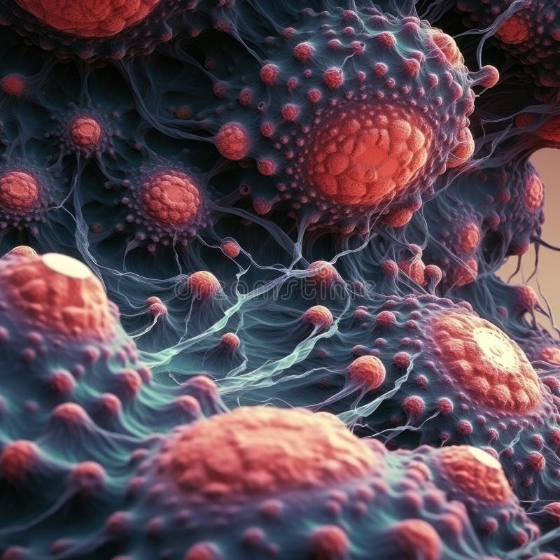 The World of Microorganisms Stock Illustration - Illustration of ...