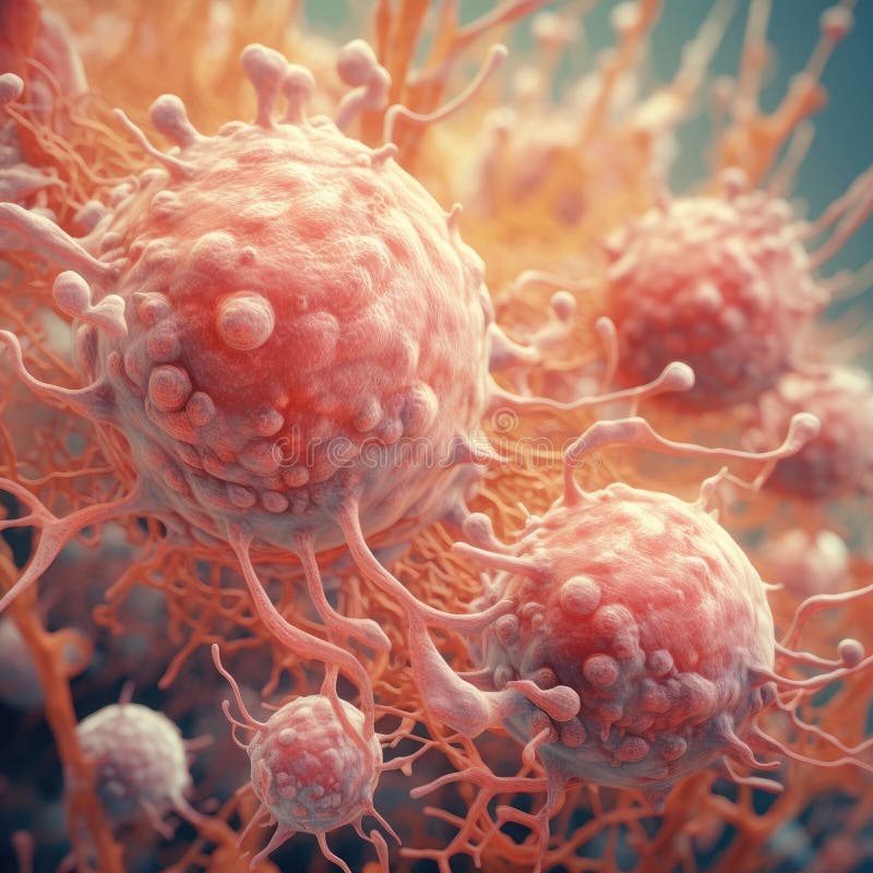 The World of Microorganisms Stock Illustration - Illustration of ...