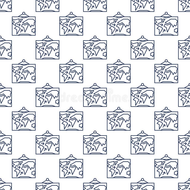 World Military Map Vector Concept Line Seamless Pattern. War Mission ...