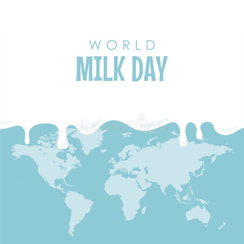World Milk Day Banner Template Stock Illustration - Illustration of ...