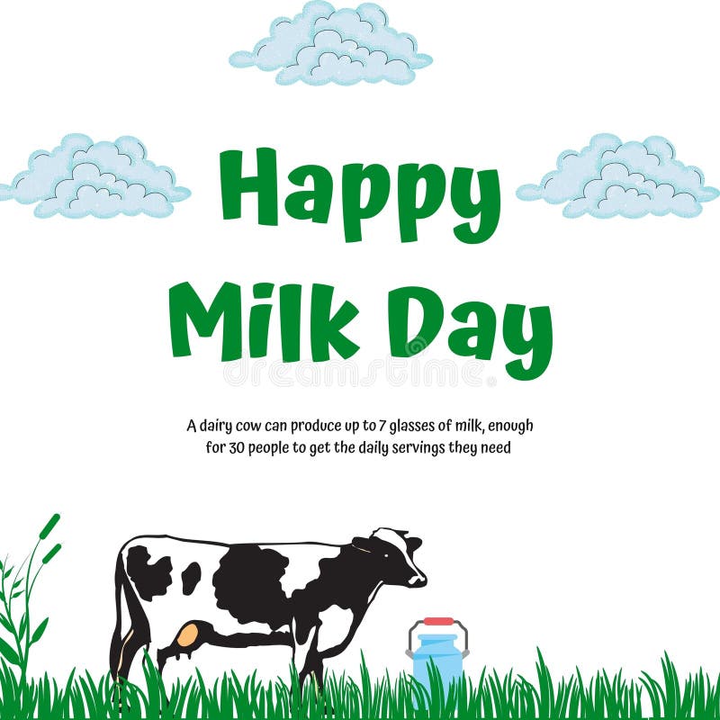 World Milk Day Social Media Instagram Post Stock Illustration ...