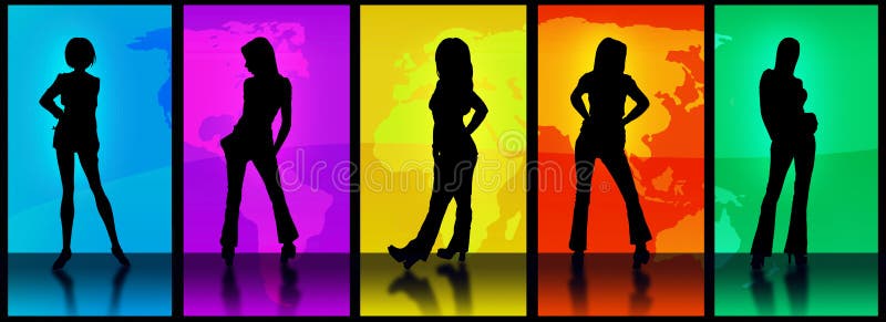 World Models stock illustration. Illustration of asia - 3385588