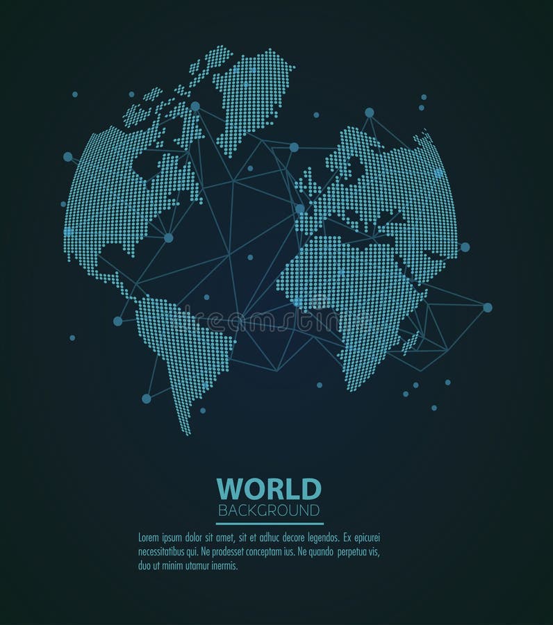 World map modern stock vector. Illustration of modern - 125554722