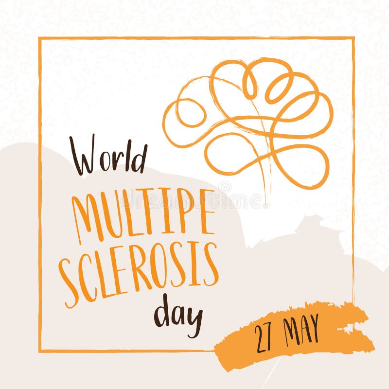 World MS Day Hand Draw Sketch Concept. Stock Vector - Illustration of ...