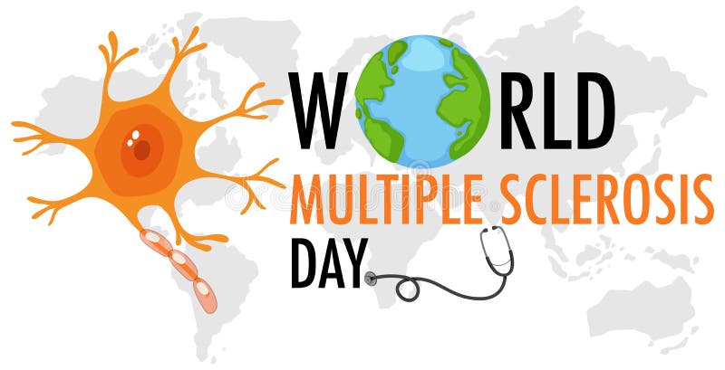 World Multiple Sclerosis Day Logo or Banner Stock Vector - Illustration ...