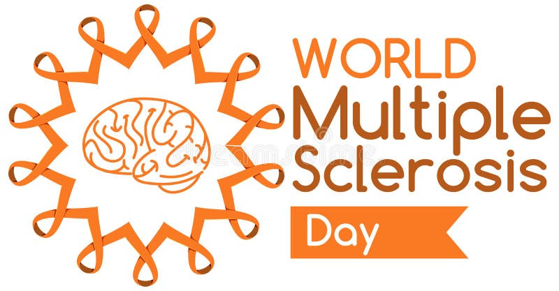 World Multiple Sclerosis Day Logo or Banner Stock Vector - Illustration ...