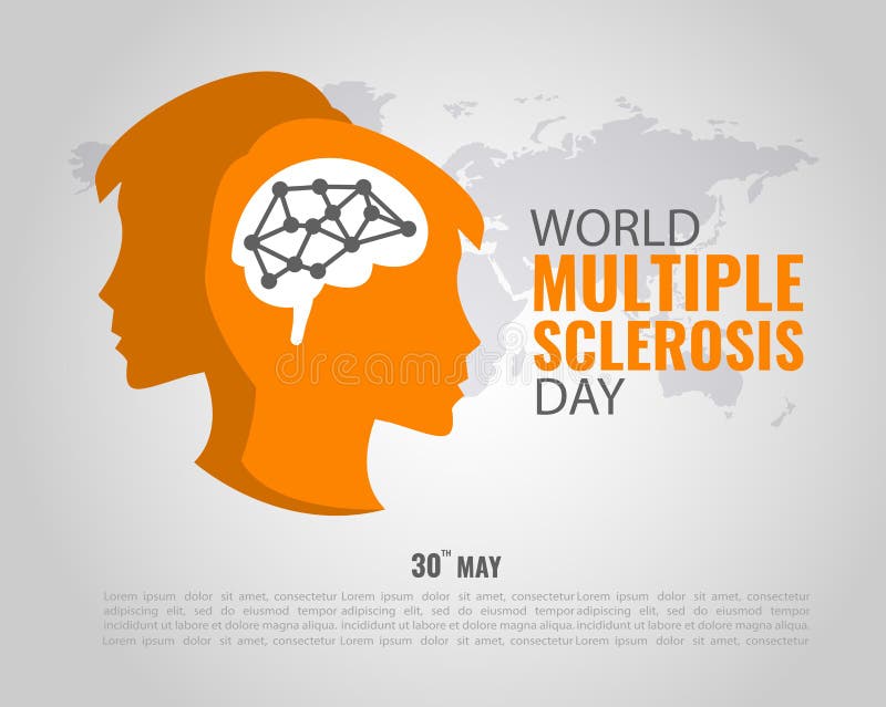 World Multiple Sclerosis Day Stock Vector - Illustration of chair ...
