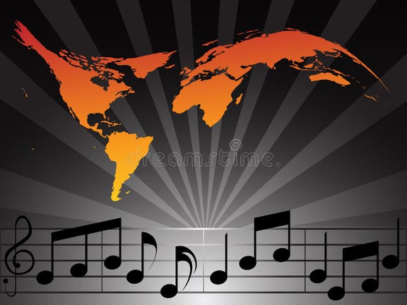 Earth Music Notes World Stock Illustrations – 221 Earth Music Notes ...