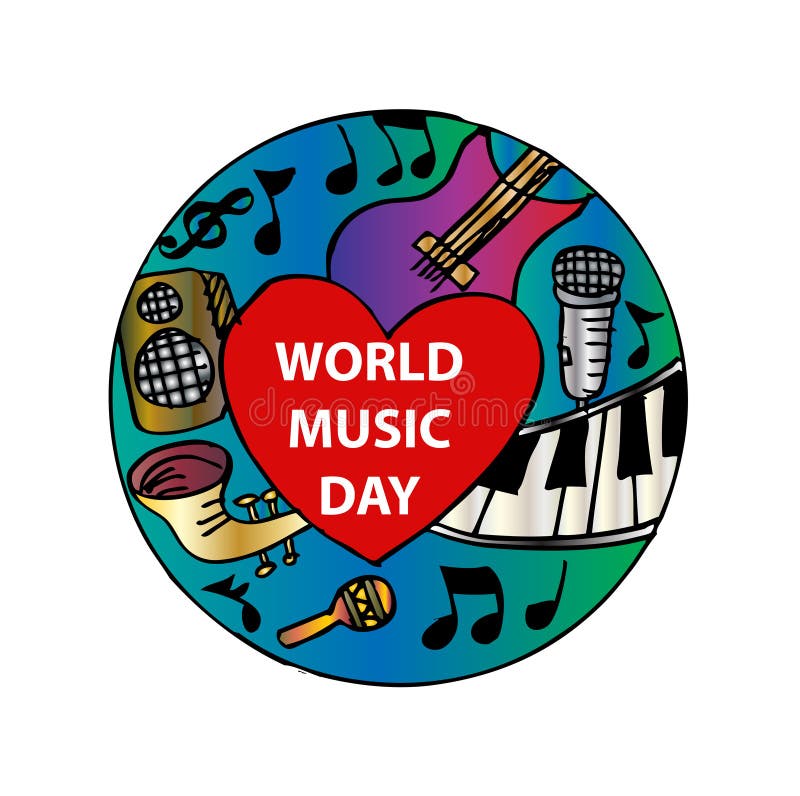 Music Appreciation Icons On Vector Button Set Stock Vector ...