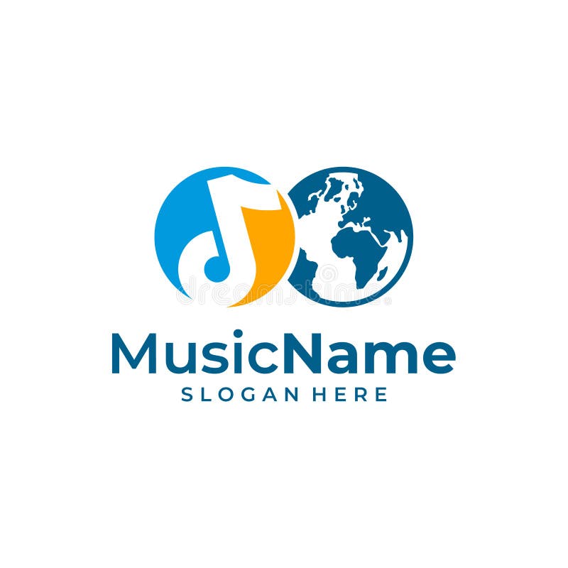 World Music Logo Template Design Vector, Emblem, Design Concept ...