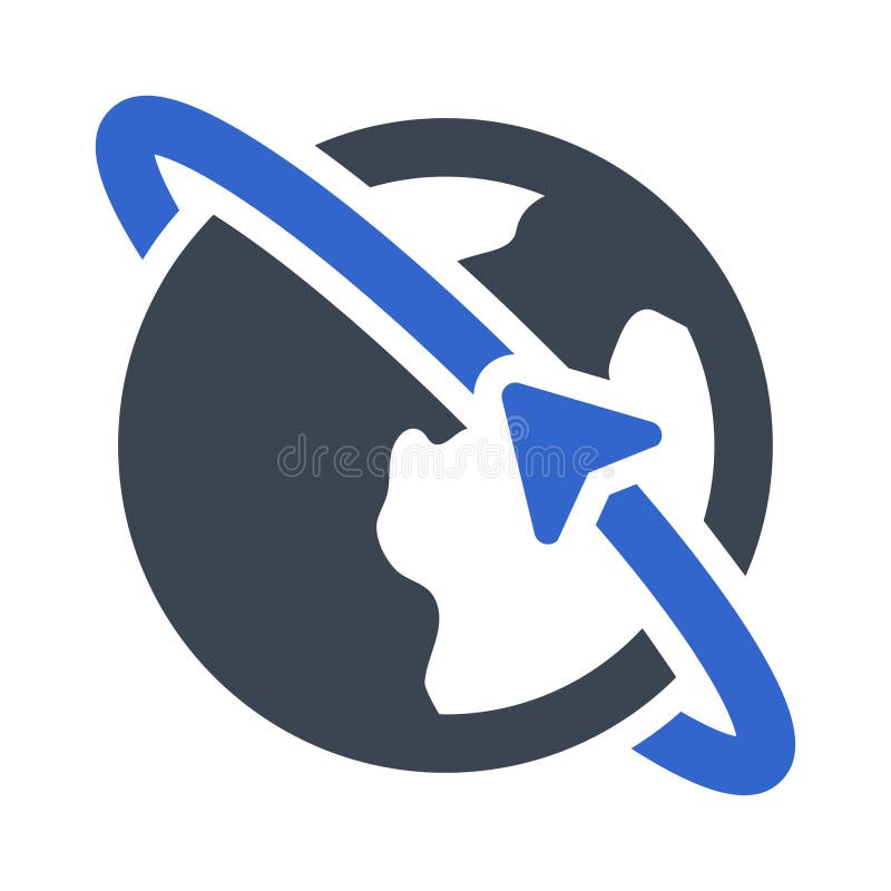 World Navigator icon stock vector. Illustration of path - 263832742