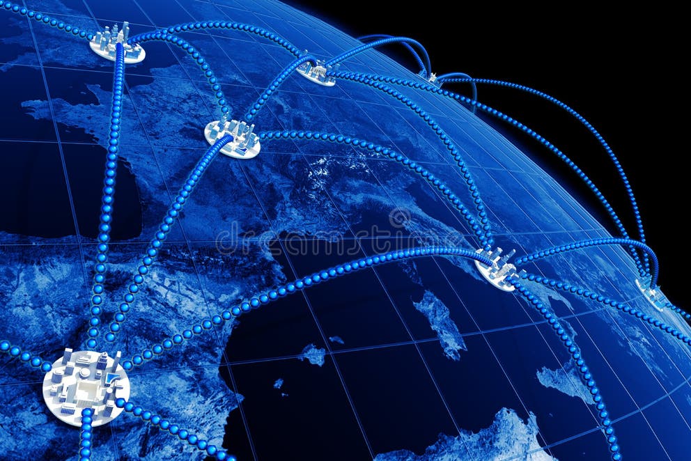 World network stock image. Image of coordination, landscape - 12958187