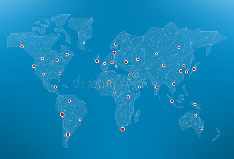 World network stock vector. Illustration of travel, silhouette - 28656374