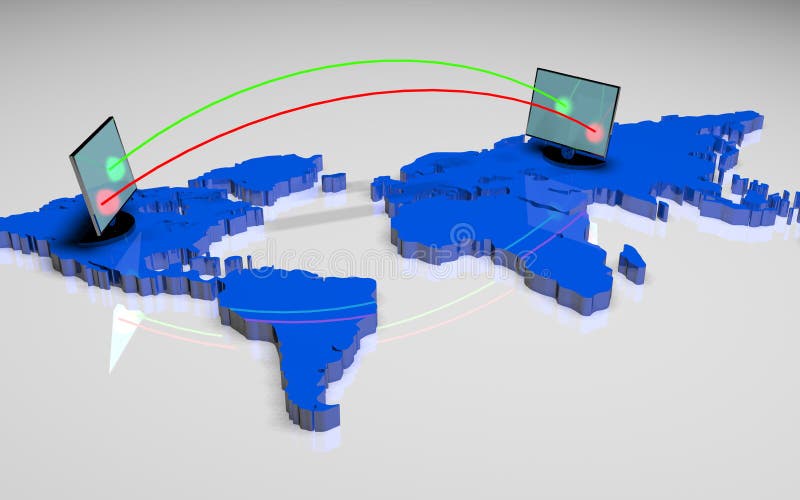 World network stock illustration. Illustration of connection - 42843666
