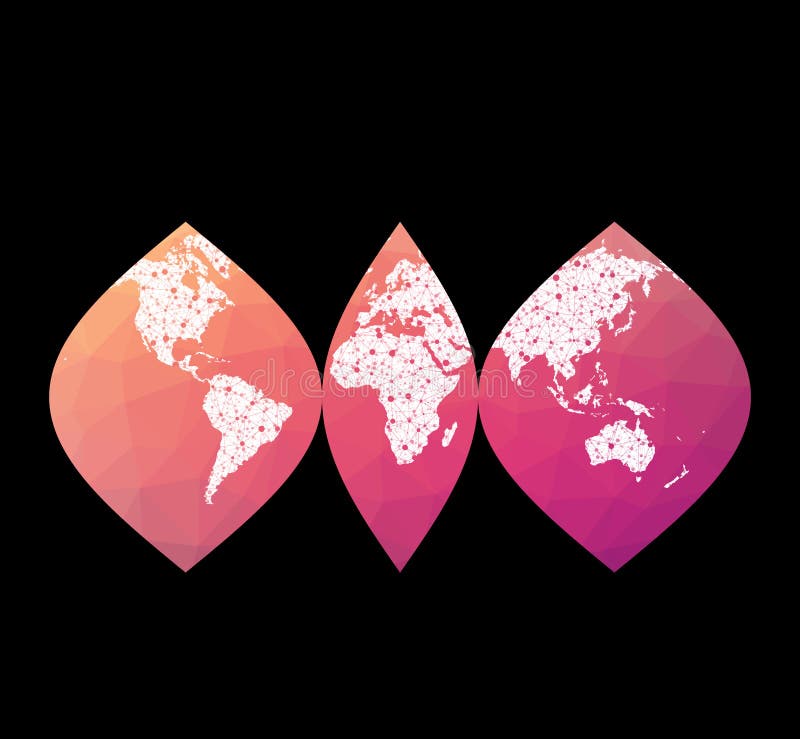 World network map. stock vector. Illustration of network - 177301320