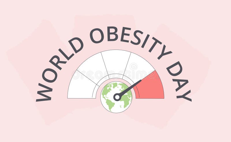 World Obesity Day. Vector Flat Illustration Stock Vector - Illustration ...