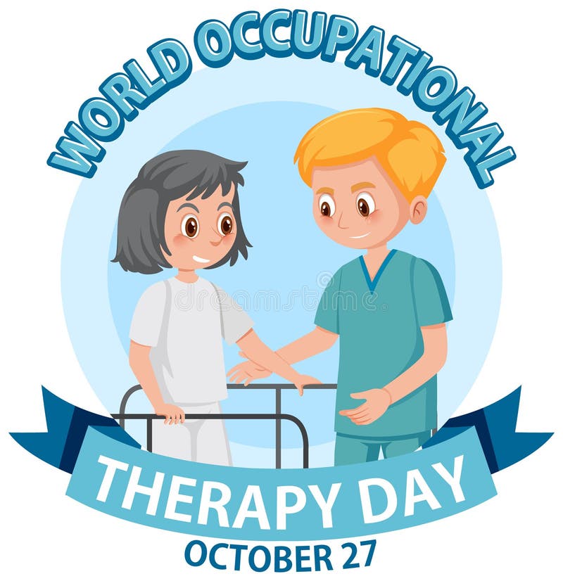 World Occupational Therapy Day Banner Design Stock Vector ...