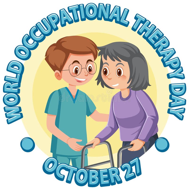 World Occupational Therapy Day Banner Design Stock Vector ...