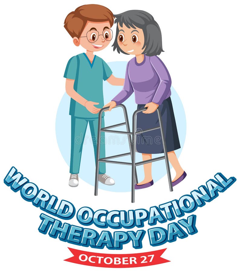 World Occupational Therapy Day Banner Design Stock Vector ...