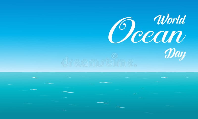 Ocean Day Blue Background Collection Stock Illustrations – 872 Ocean ...