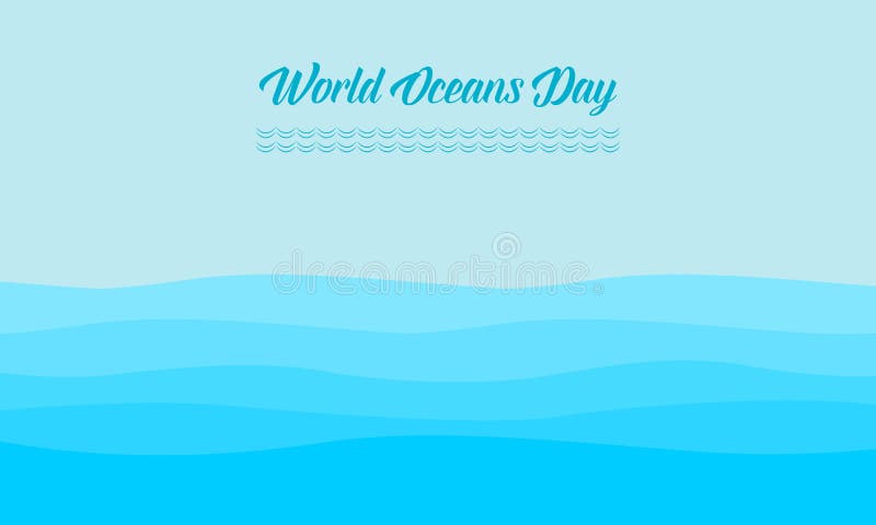 Ocean Day Blue Background Collection Stock Illustrations – 872 Ocean ...