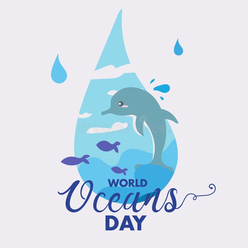 World Oceans Day Background Design Stock Illustrations 1 492 World