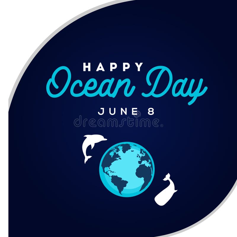 World Oceans Day Vector Design Illustration Stock Vector - Illustration ...