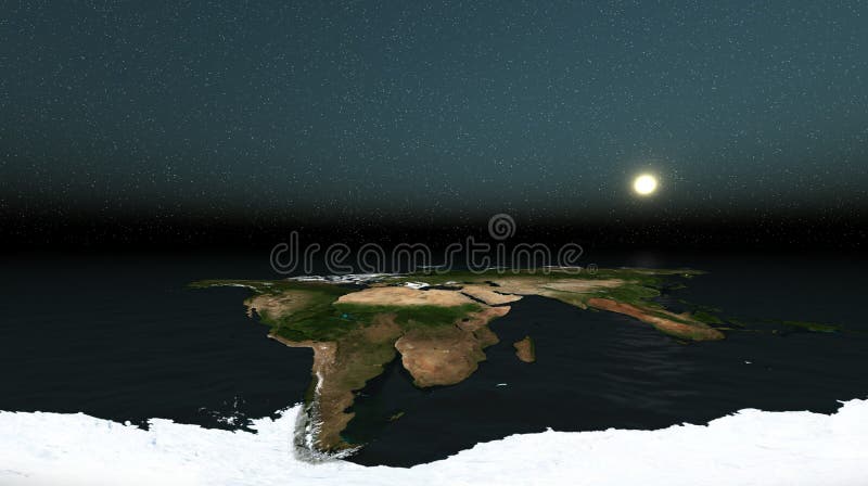 The world and open horizon stock illustration. Illustration of central ...