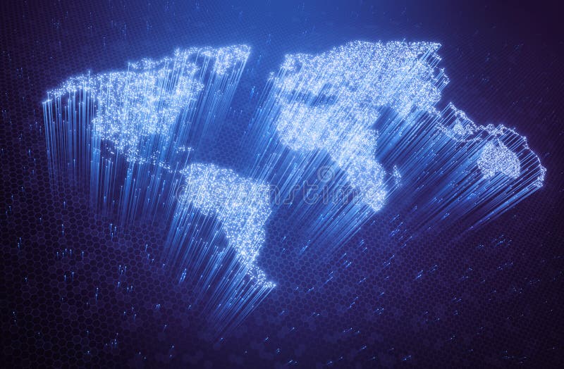 Background Optical Fibers World Map Stock Photos - Free & Royalty-Free ...