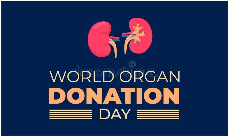 World Organ Donation Day Social Media Post Template Stock Illustration