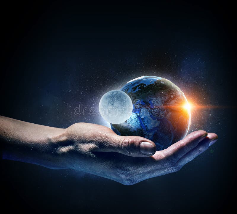 This world in our hands stock photo. Image of blue, nature - 92006770