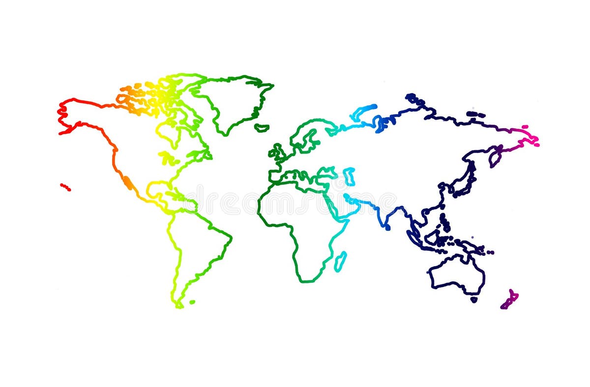 World Map Outline Simple Stock Illustrations – 32,589 World Map Outline ...