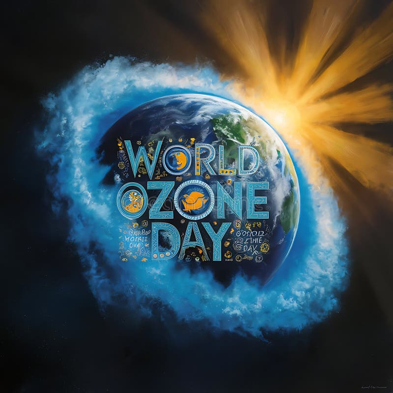 World Ozone Day. the Role of Plants in Ozone Preservation Stock ...