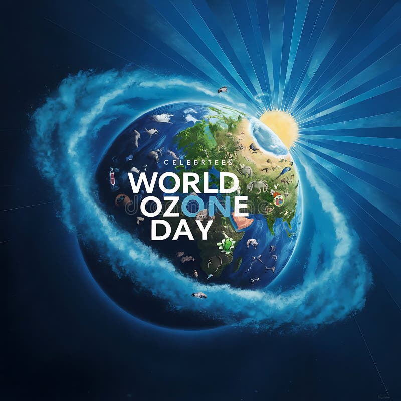 World Ozone Day. the Role of Plants in Ozone Preservation Stock ...