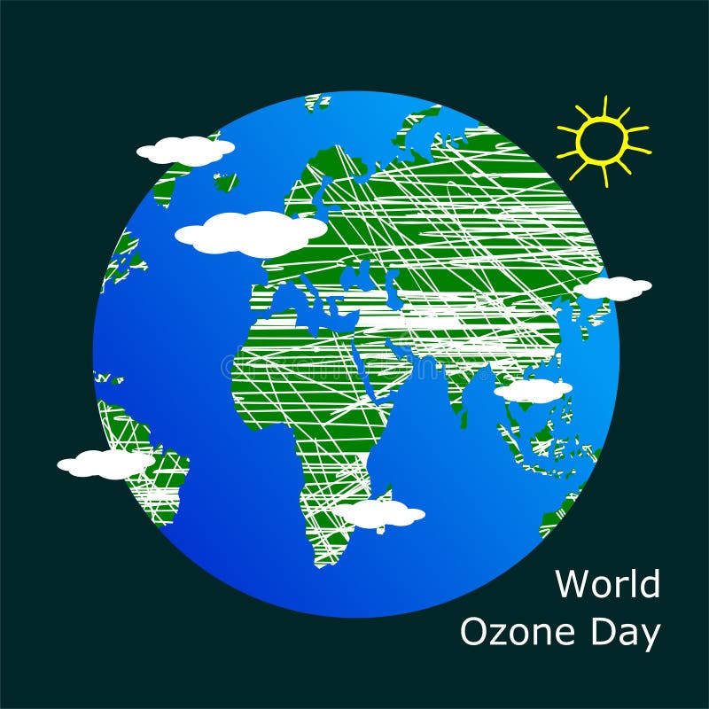 World Ozone Day Vector Illustration. Minimalist, Beautiful and Simple ...