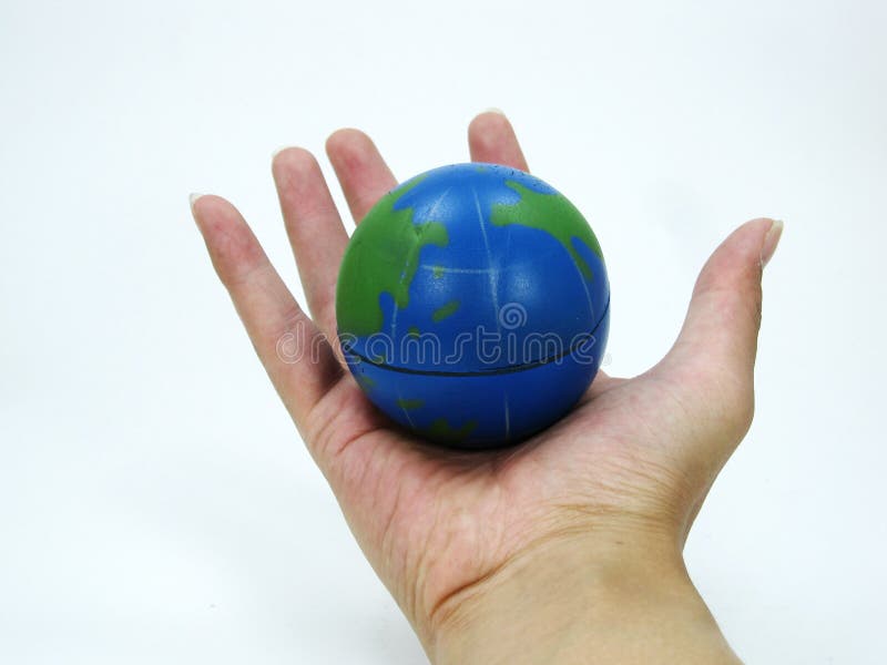 World in the Palm of the Hand Stock Image - Image of destination, catch ...